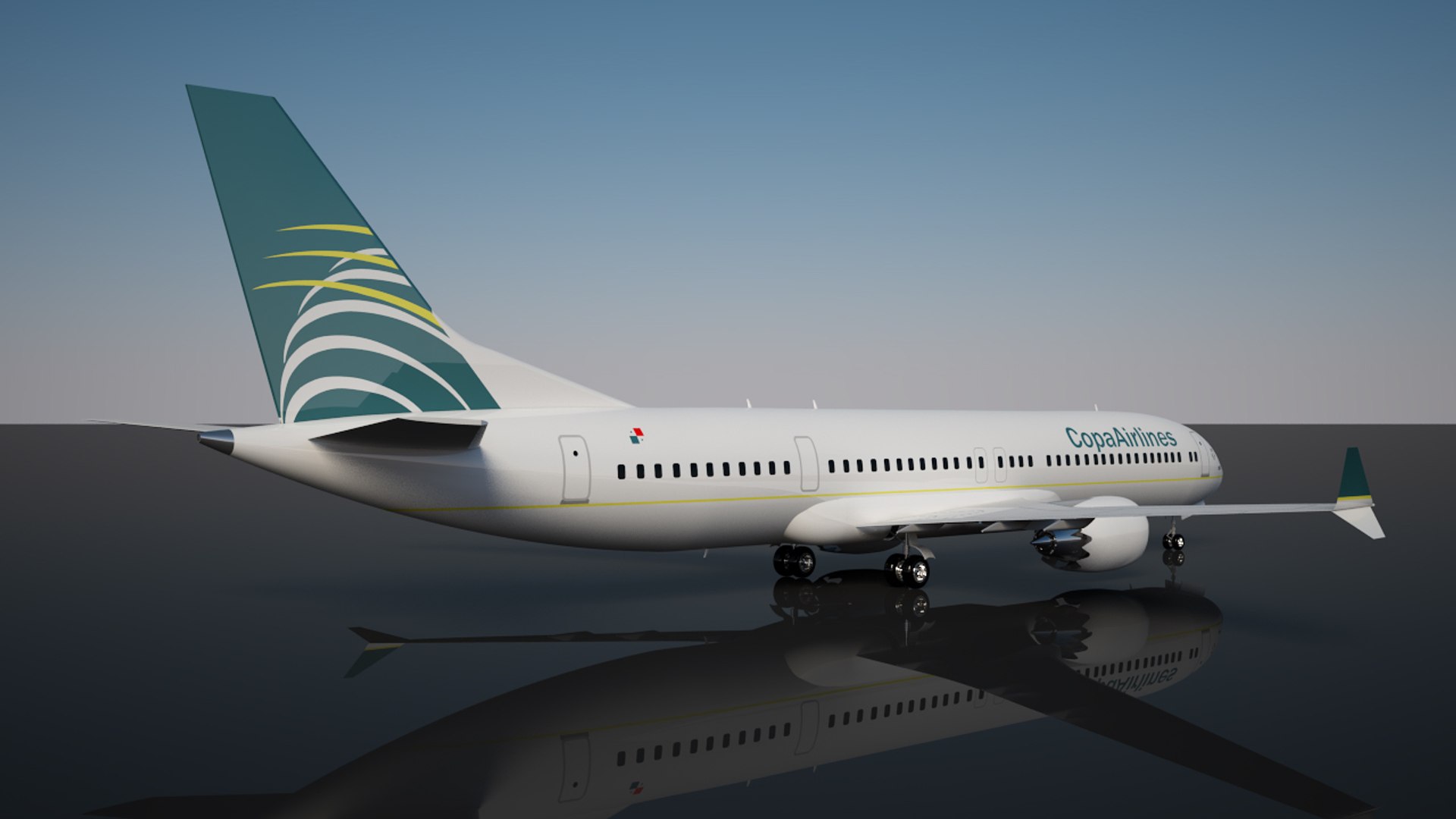 3D Copa Airlines Boeing 737 - TurboSquid 1183328