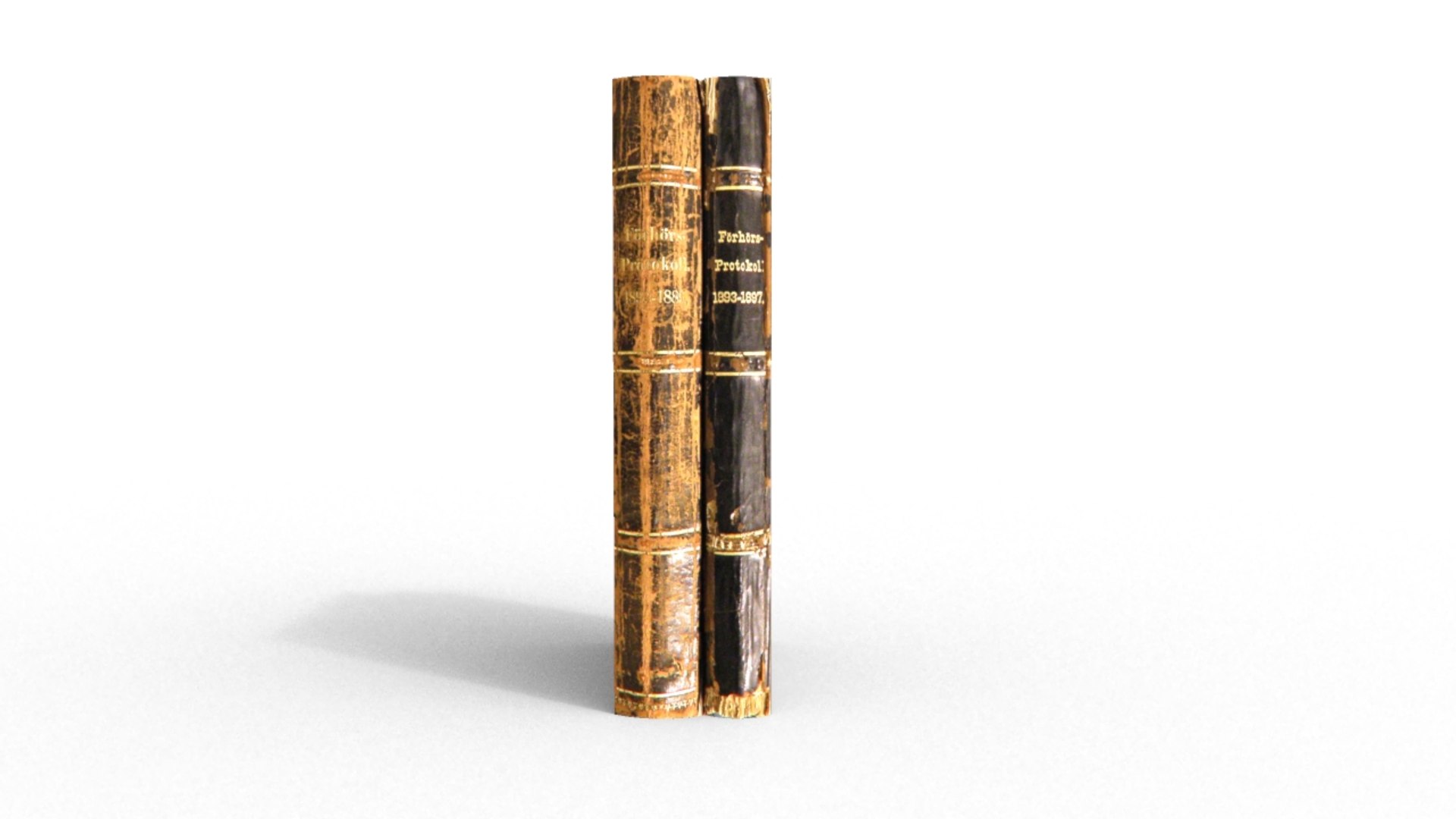 old books 3d obj