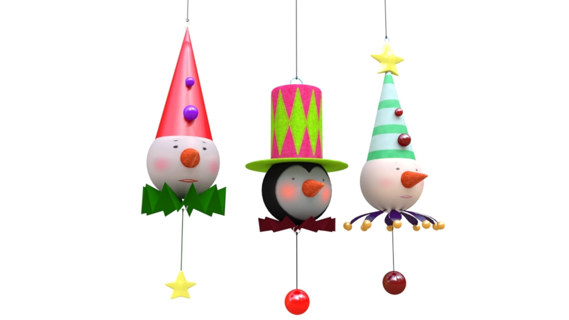3d christmas decoration model