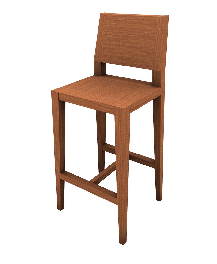 3D Bar Chair Model - TurboSquid 1170357
