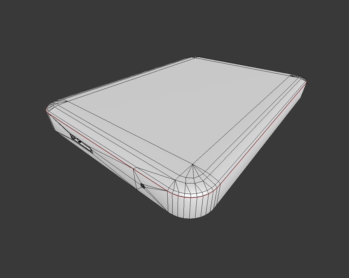 3d Version External Hard Drive Model