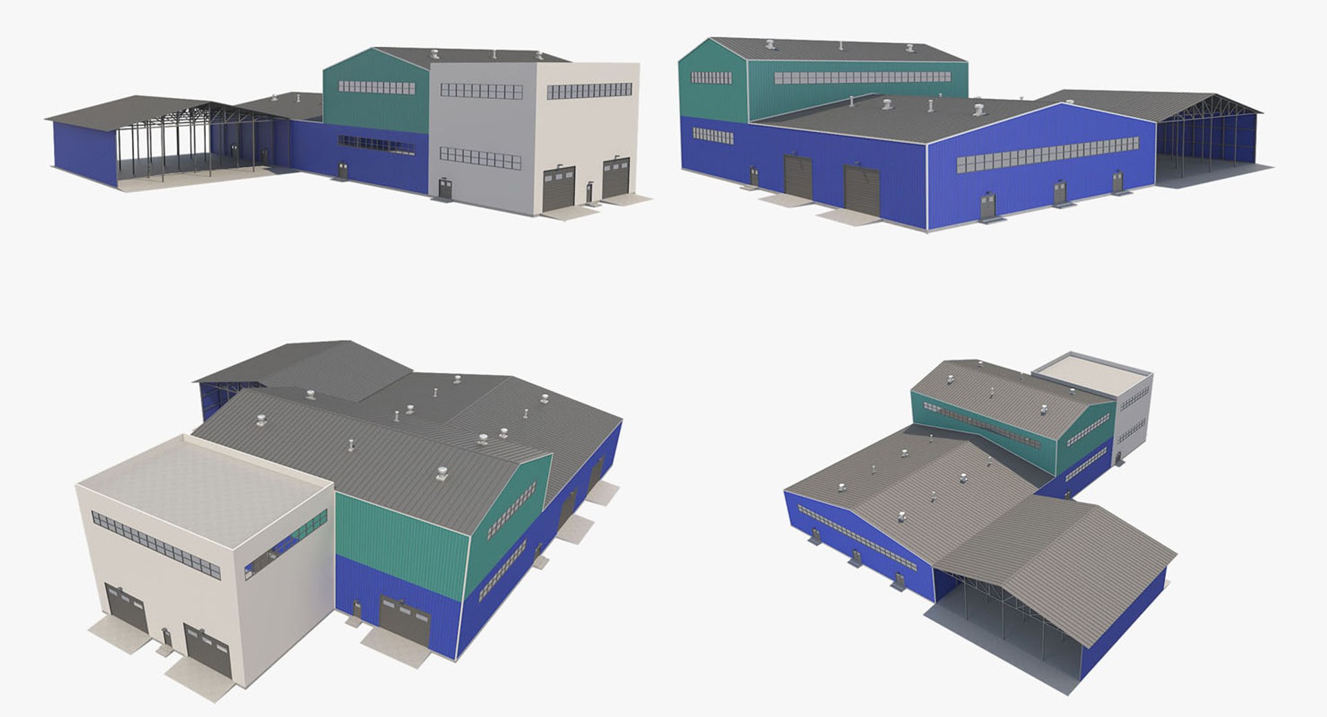 Building Industrial Model - TurboSquid 1289063