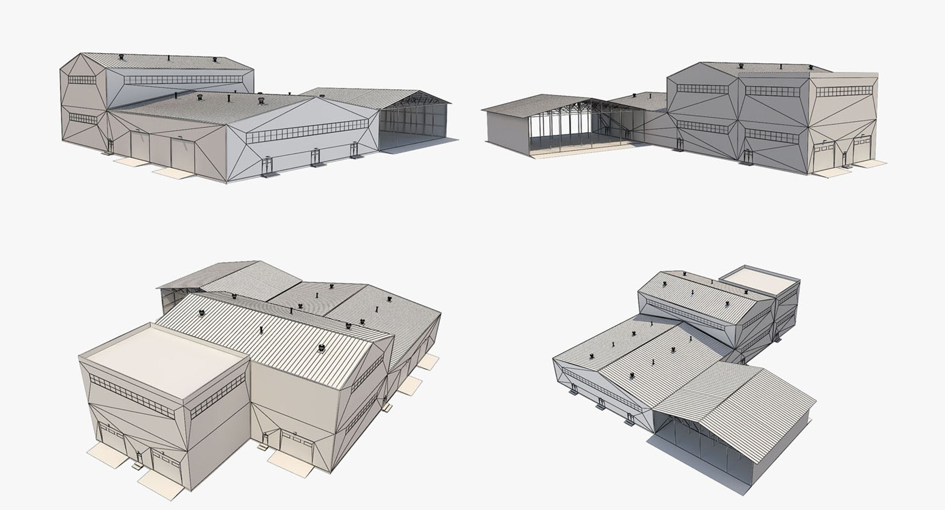 Building Industrial Model - TurboSquid 1289063