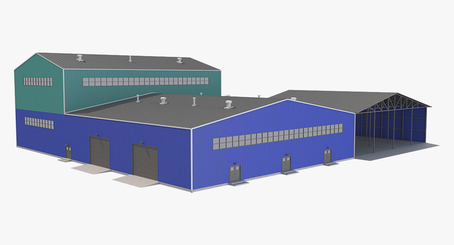 Building Industrial Model - TurboSquid 1289063