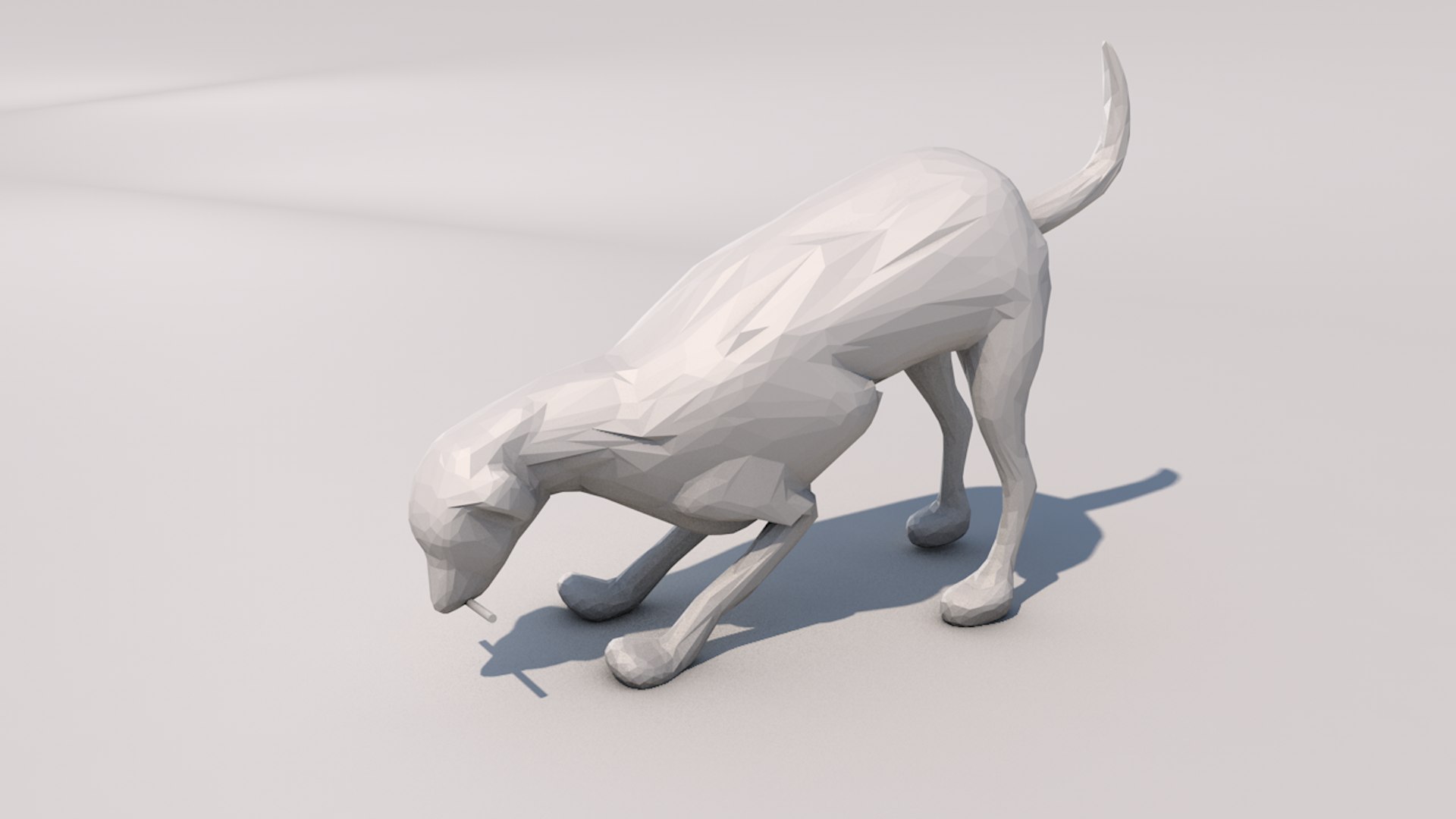 Low poly dog model - TurboSquid 1911380