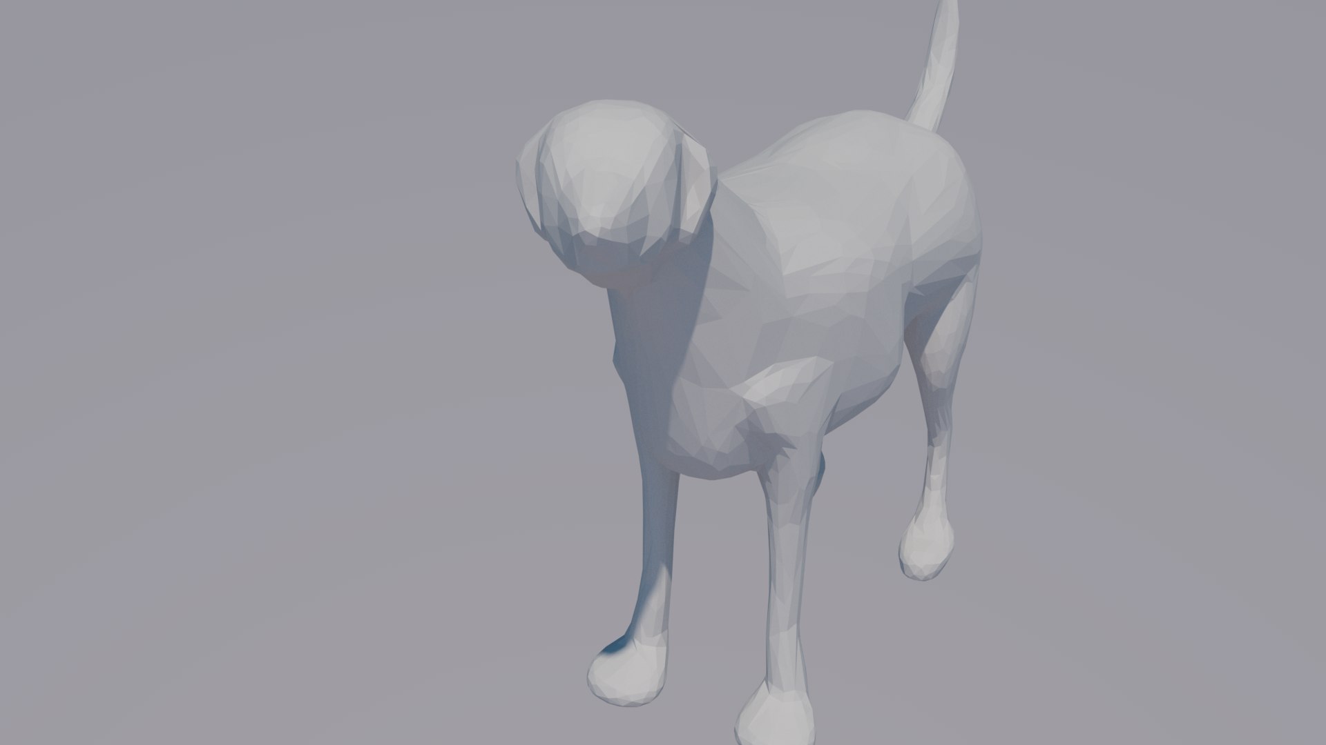 Low poly dog model - TurboSquid 1911380