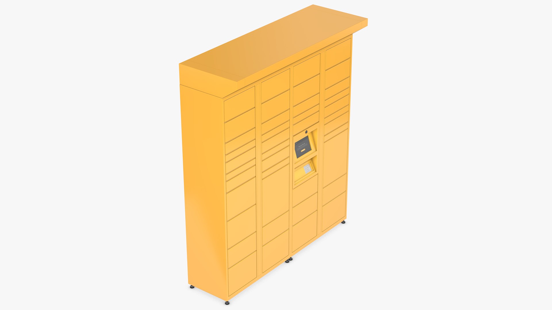 Delivery Lockers 3D Model - TurboSquid 1891050