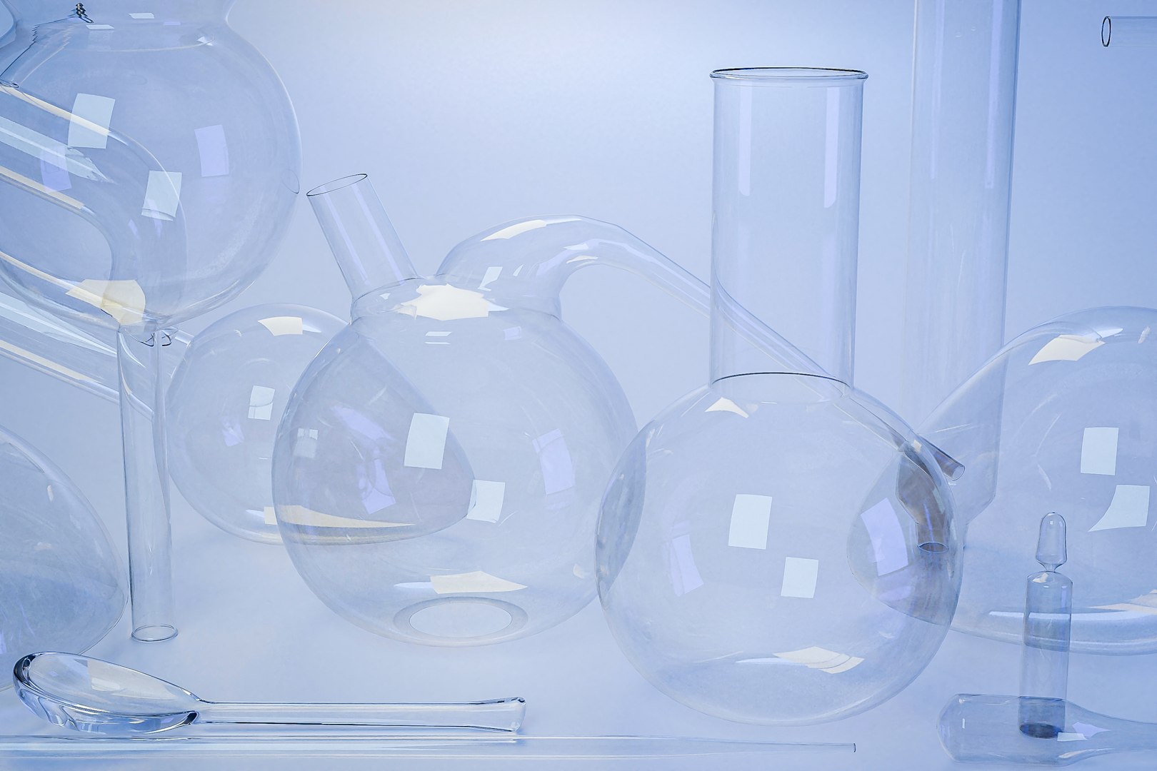 3D Model Laboratory Glassware Set Spoon - TurboSquid 1284120