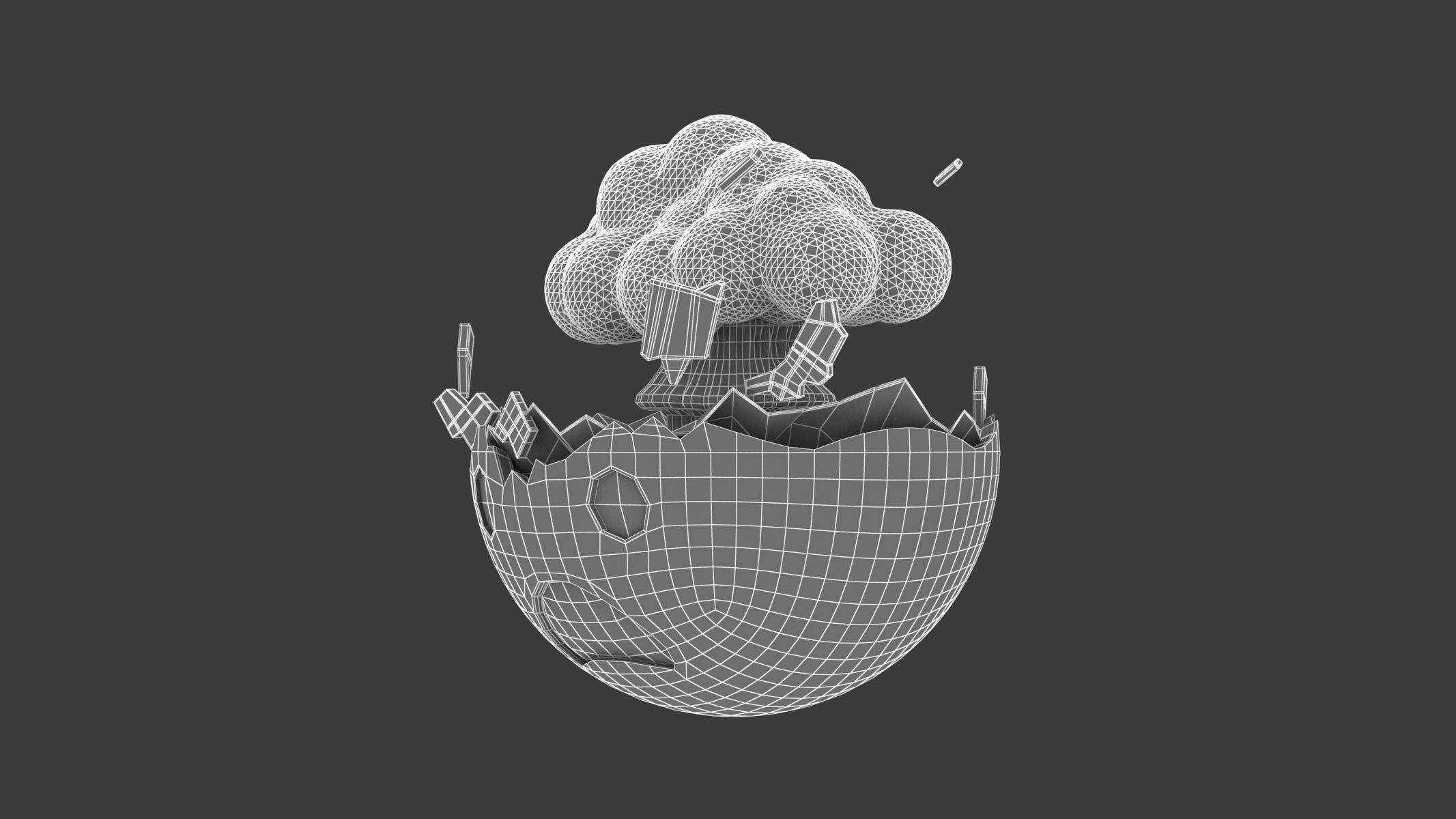 3D Apple Exploding Head model - TurboSquid 1751734