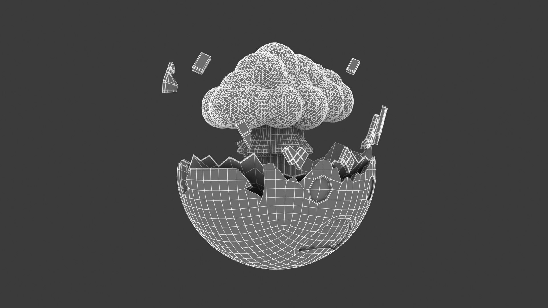 3D Apple Exploding Head model - TurboSquid 1751734