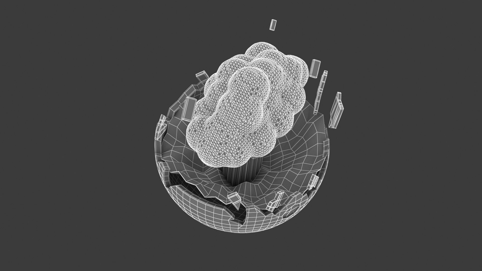 3D Apple Exploding Head model - TurboSquid 1751734