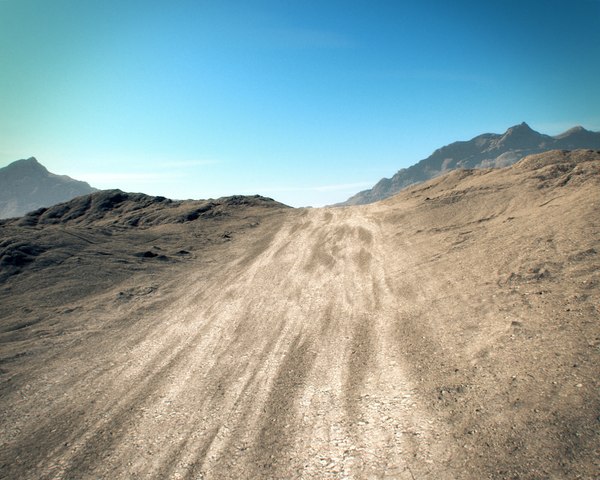 3d realistic desert
