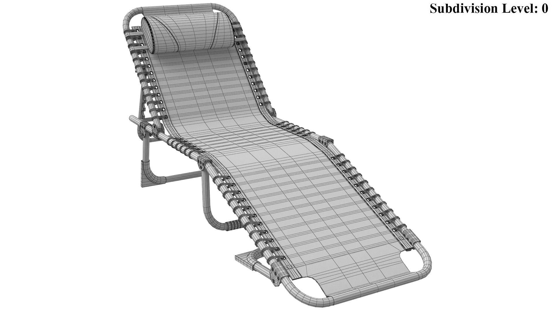 3D Folded Sun Lounger Model - TurboSquid 1959085