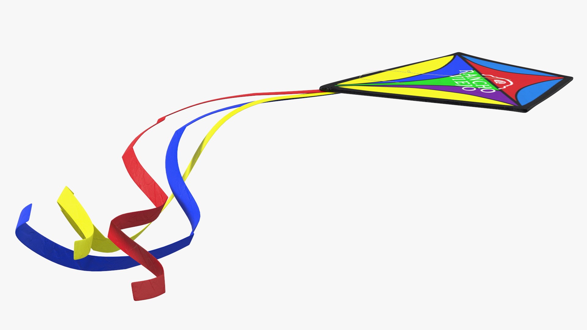 3D Model Kite Flying - TurboSquid 2127776