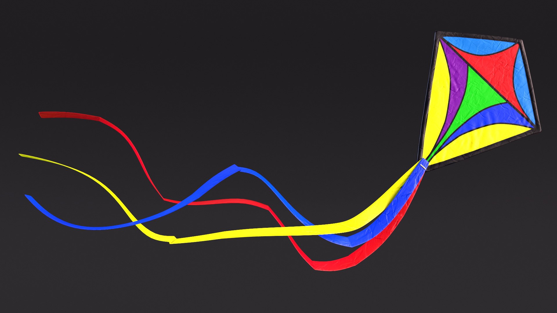 3D model Kite Flying - TurboSquid 2127776