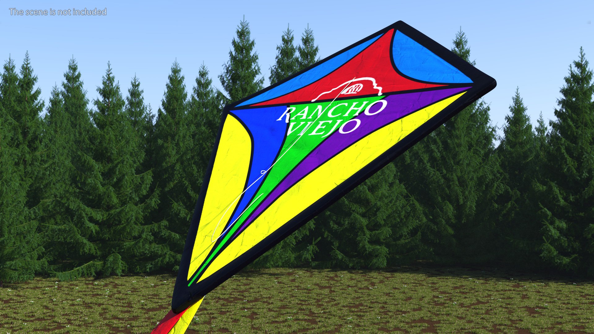 3D Model Kite Flying - TurboSquid 2127776