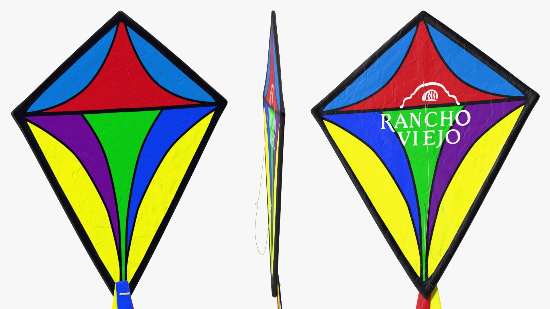 3D Model Kite Flying - TurboSquid 2127776