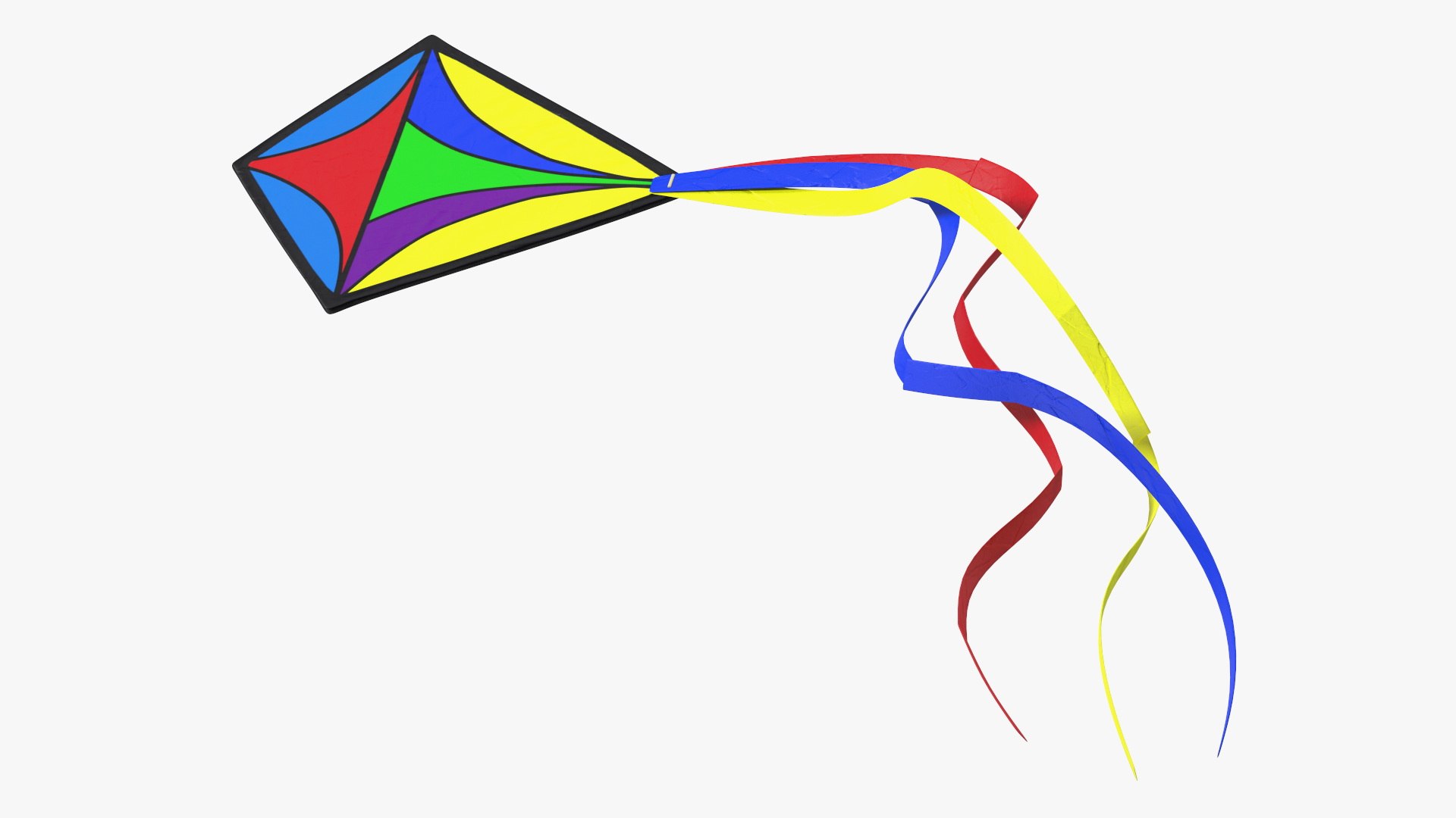 3D Model Kite Flying - TurboSquid 2127776