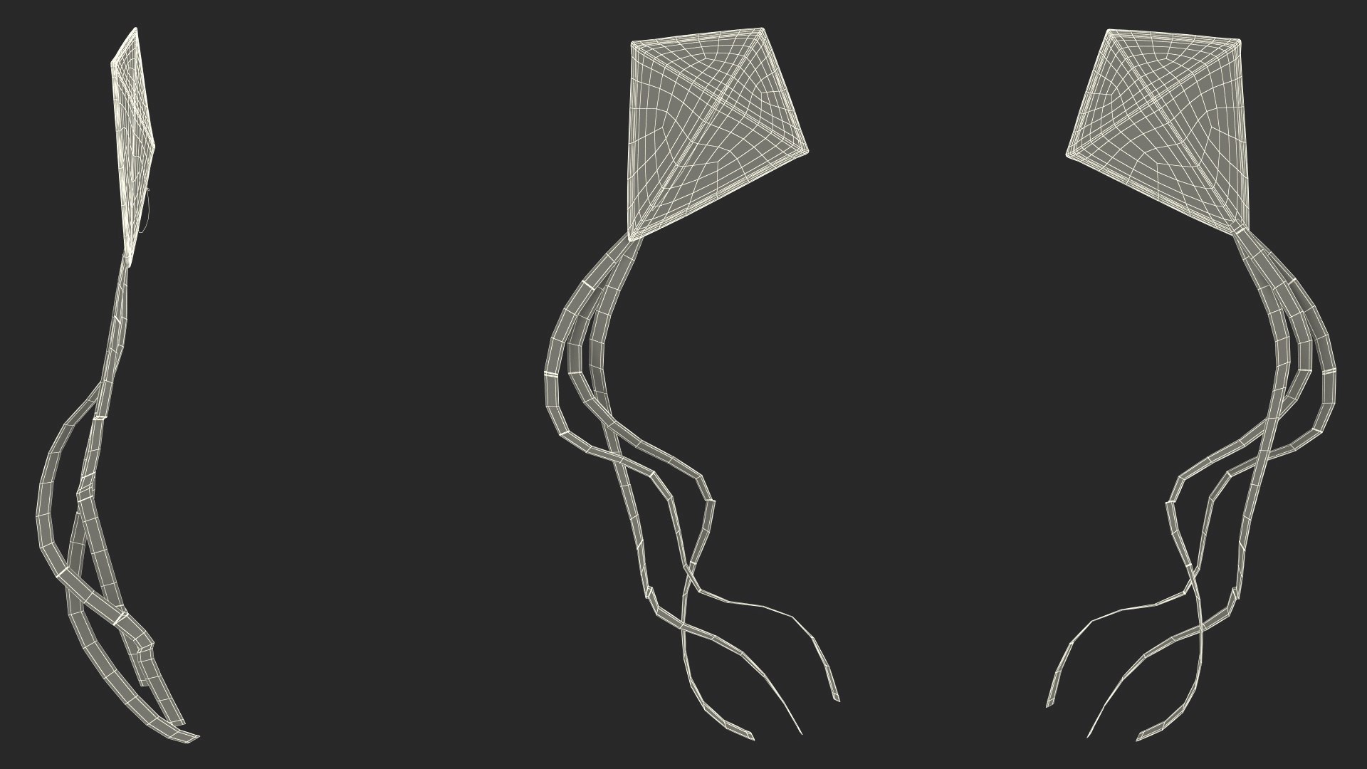 3D Model Kite Flying - TurboSquid 2127776