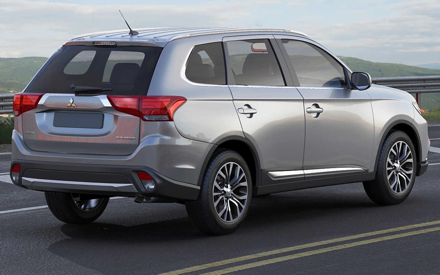 3d Model Mitsubishi Outlander 2016