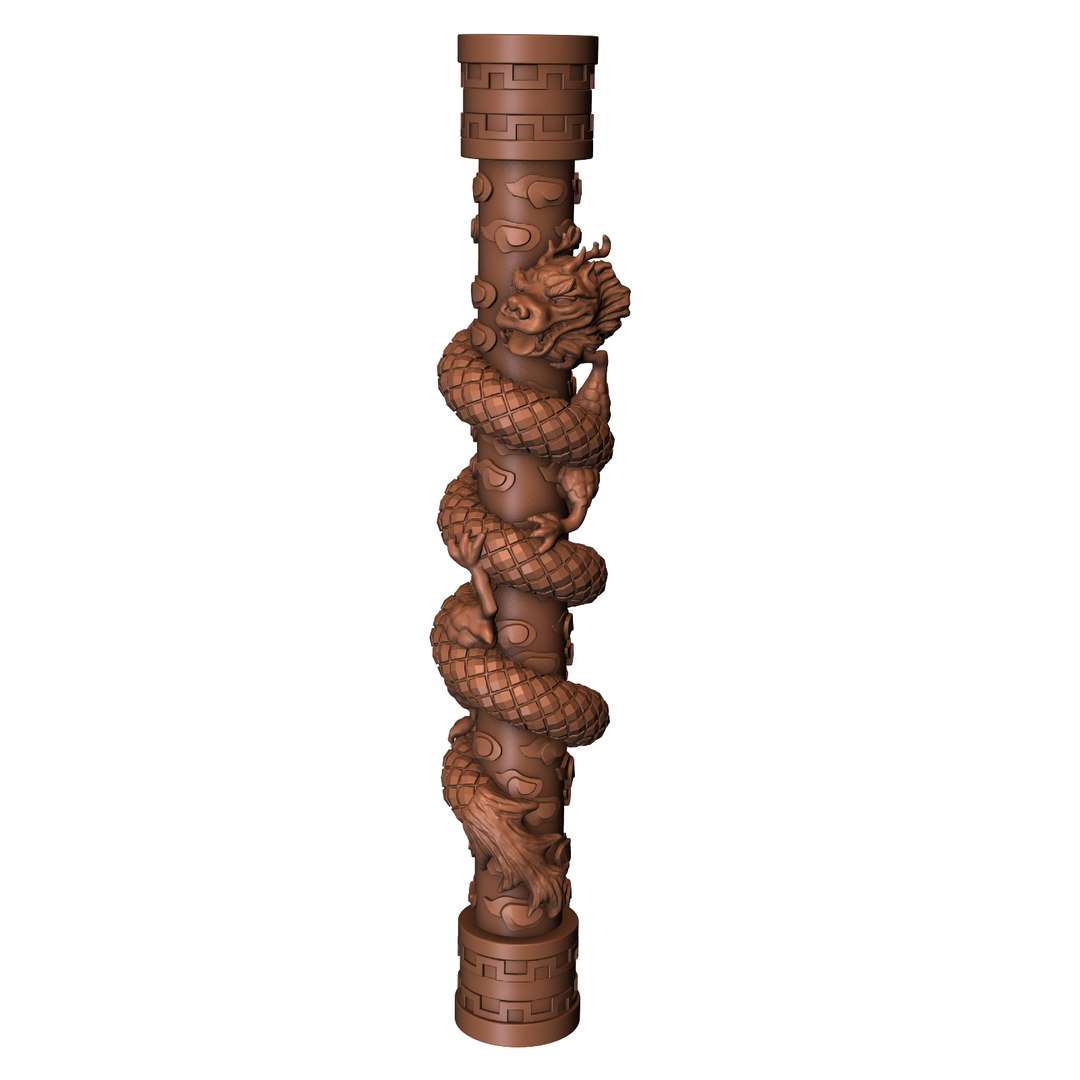 Dragon Column 3D - TurboSquid 1149469