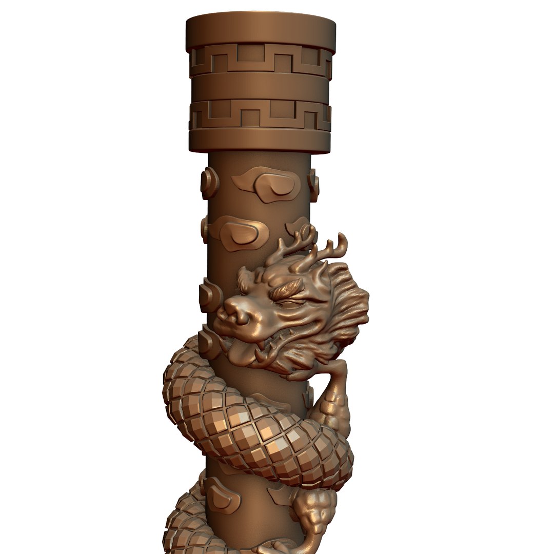Dragon Column 3D - TurboSquid 1149469