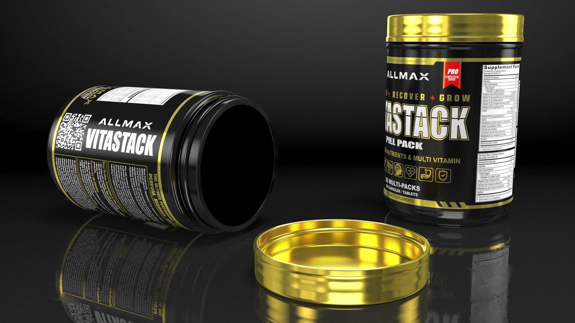 3D Allmax Nutrition Vitastack Multivitamin Model - TurboSquid 1760290