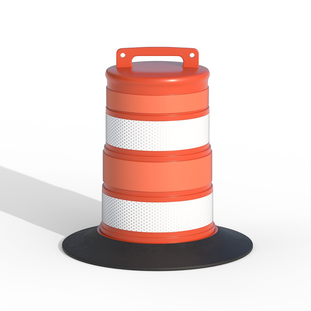 3D Traffic Barrel - TurboSquid 2115702