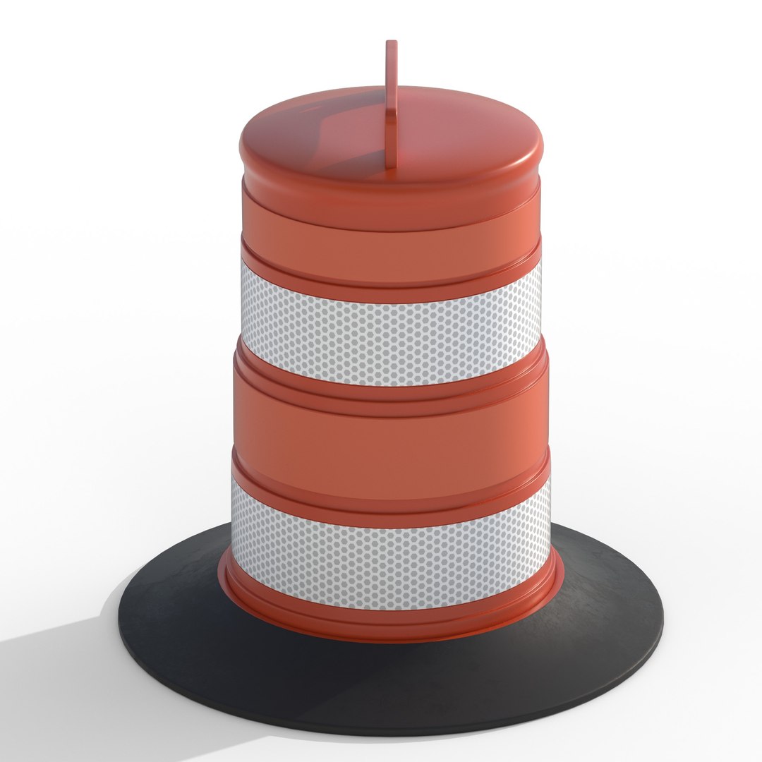3D Traffic Barrel - TurboSquid 2115702