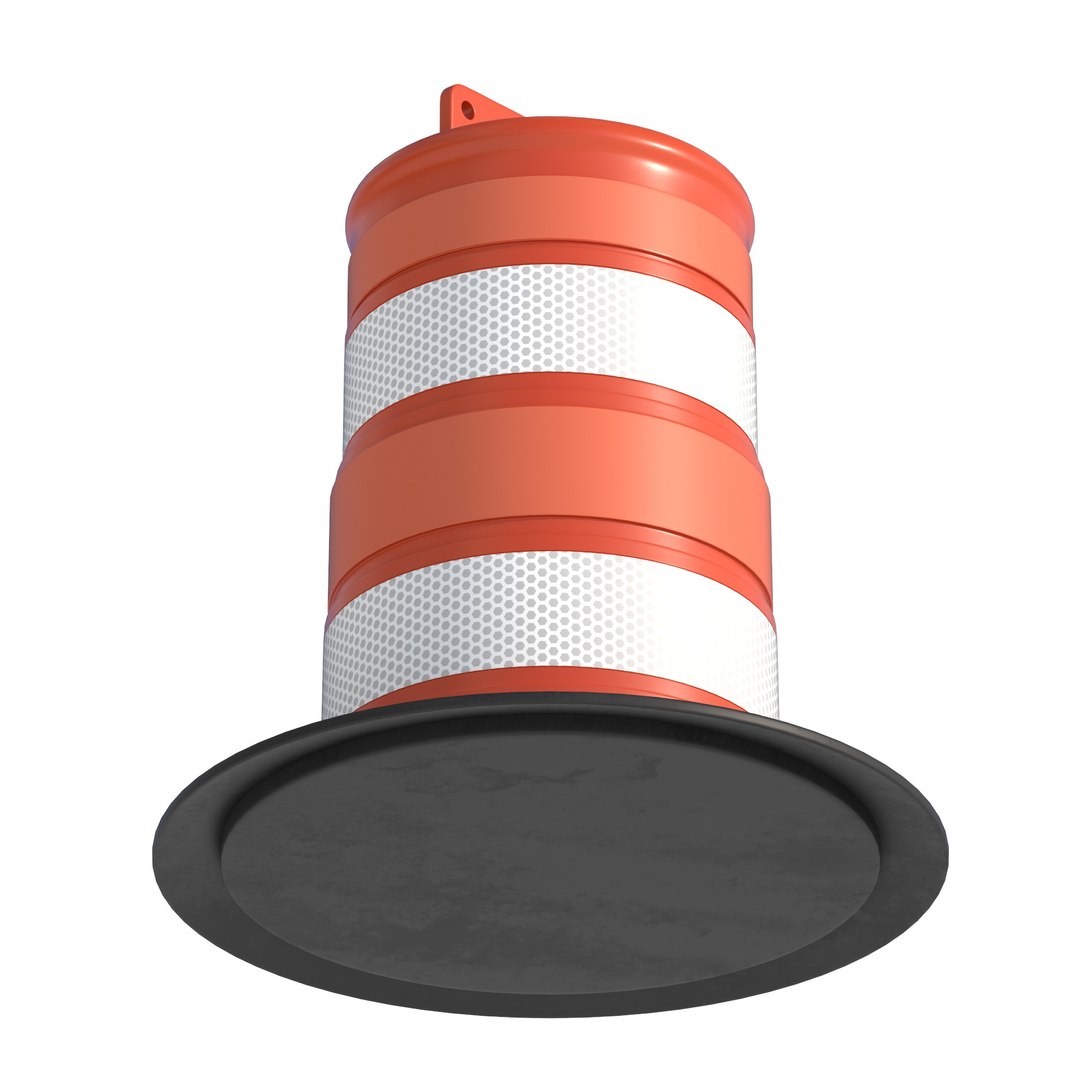 3D Traffic Barrel - TurboSquid 2115702