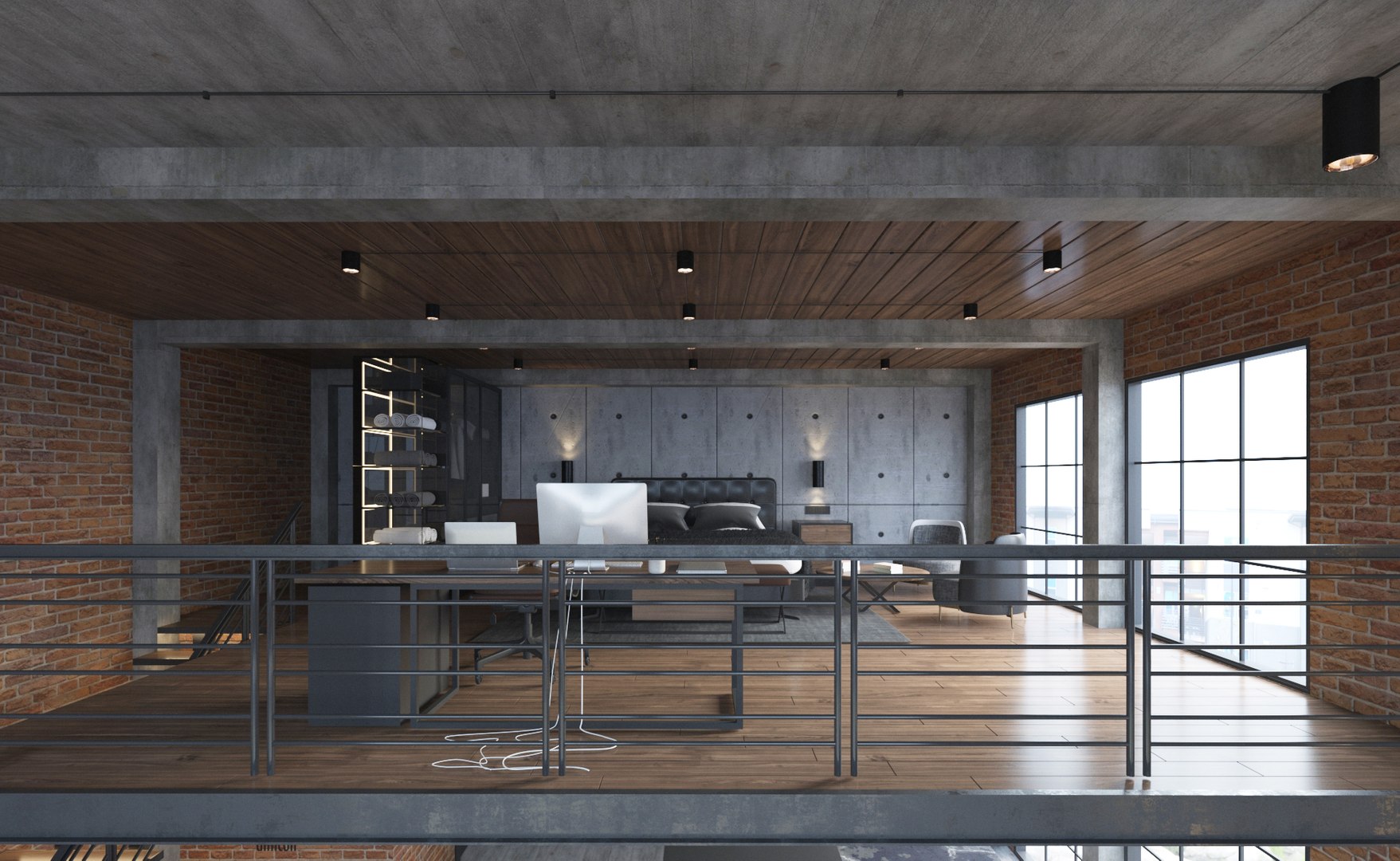 3D Loft Apartment Interior Model - TurboSquid 1794362