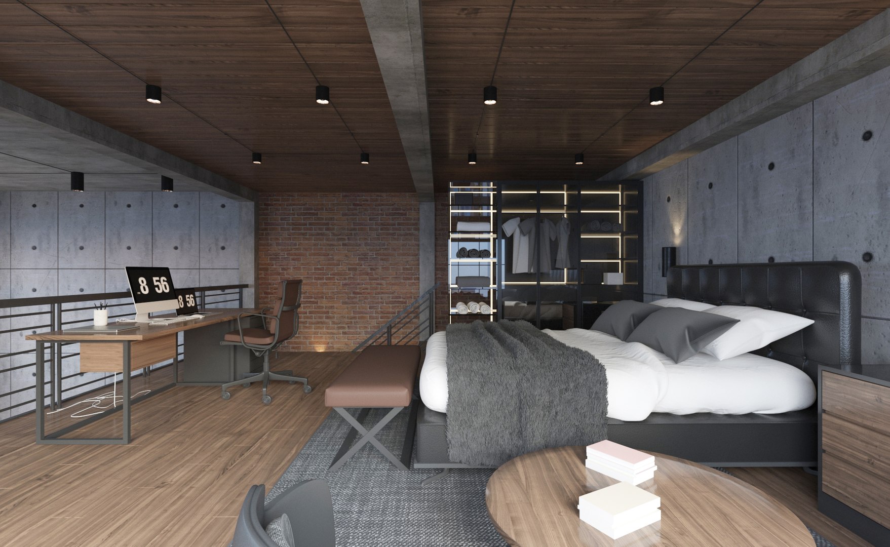 3D Loft Apartment Interior Model - TurboSquid 1794362