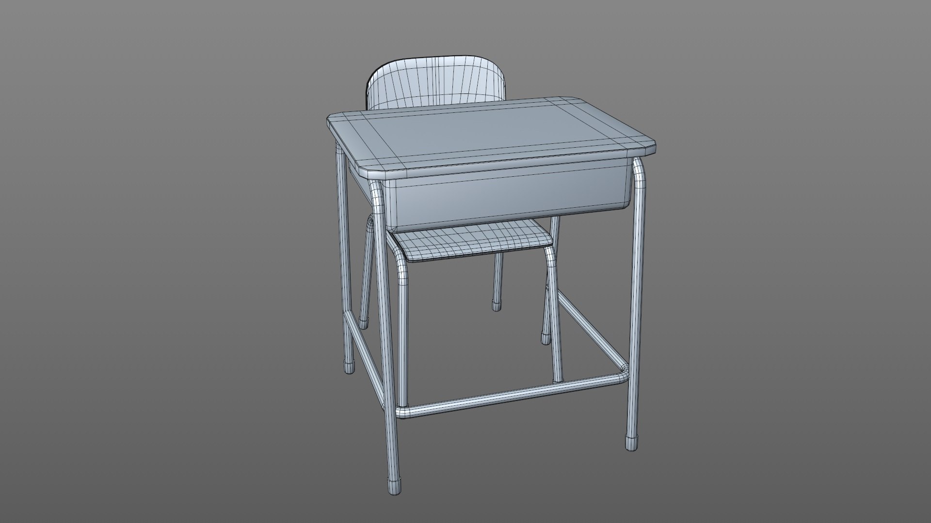 Classroom School Desk 3D Model - TurboSquid 1446155