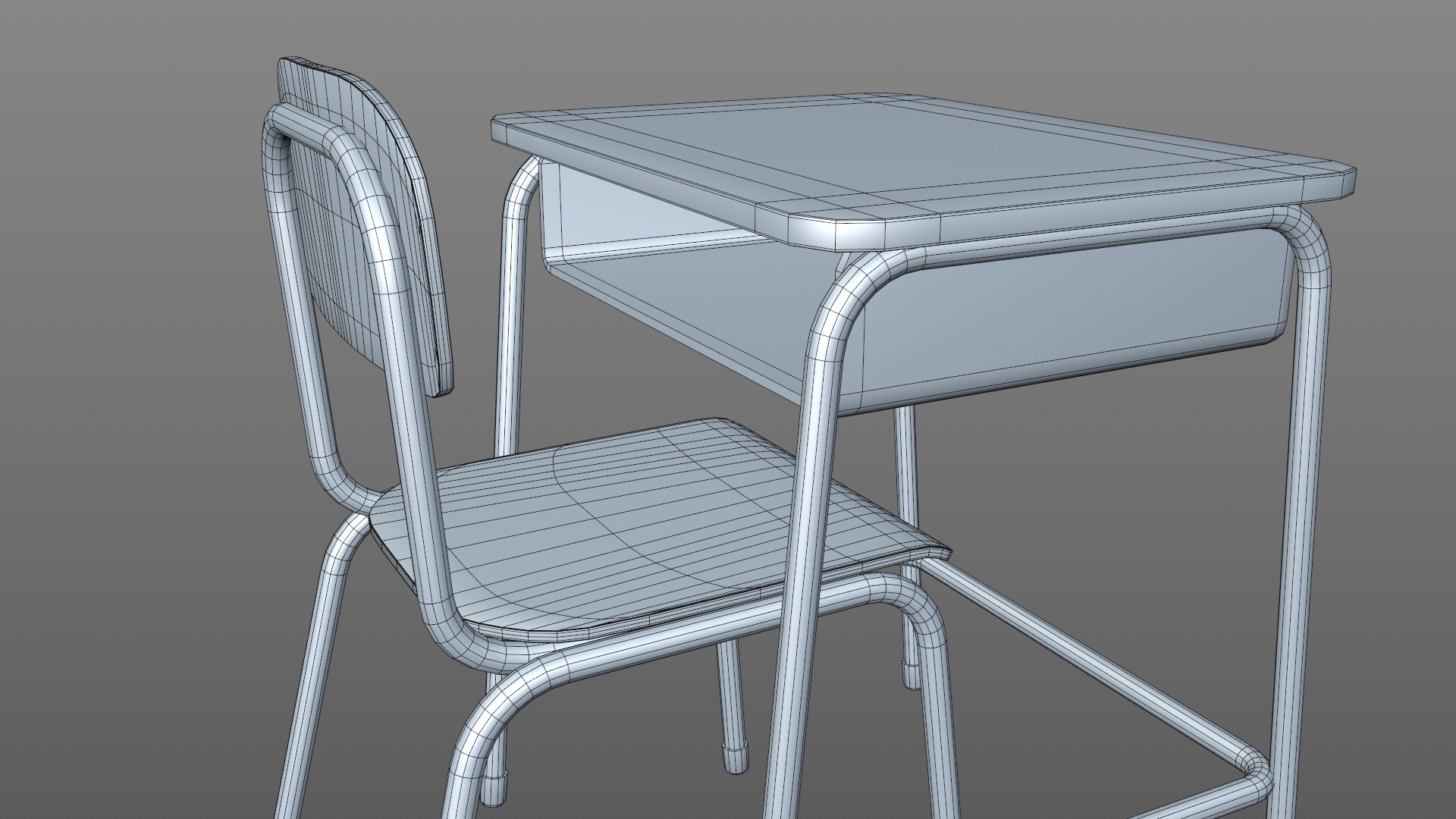Classroom School Desk 3D Model - TurboSquid 1446155