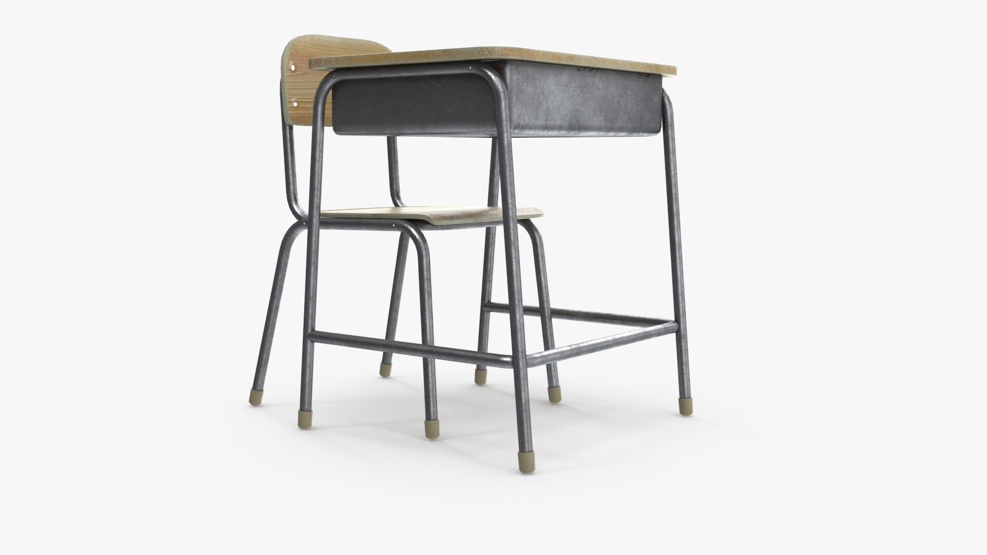 Classroom School Desk 3D Model - TurboSquid 1446155