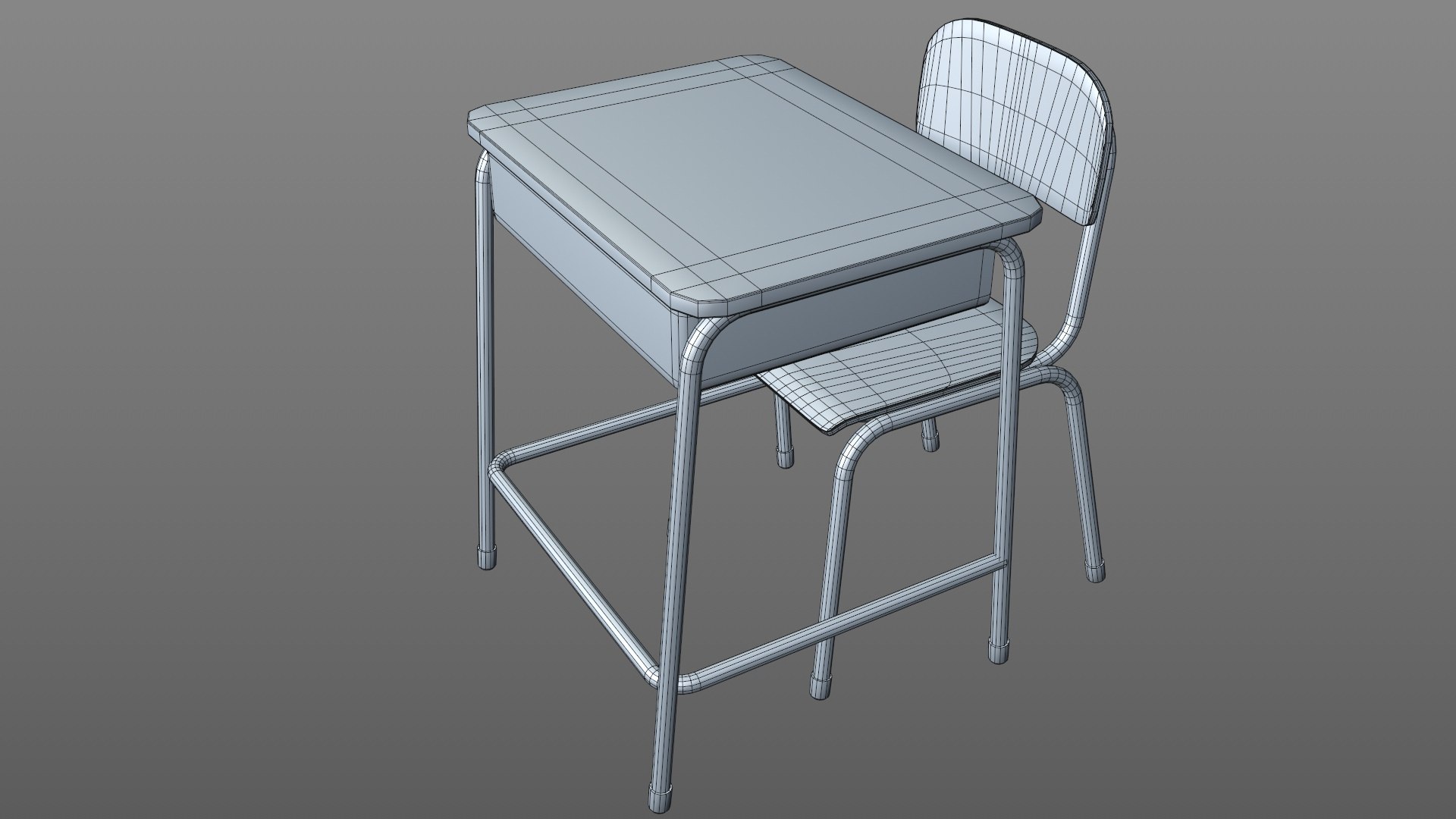 Classroom School Desk 3D Model - TurboSquid 1446155