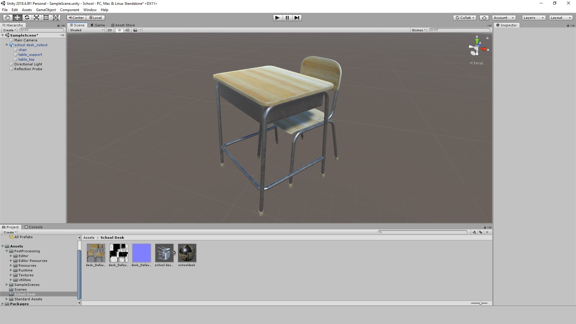 Classroom School Desk 3D Model - TurboSquid 1446155