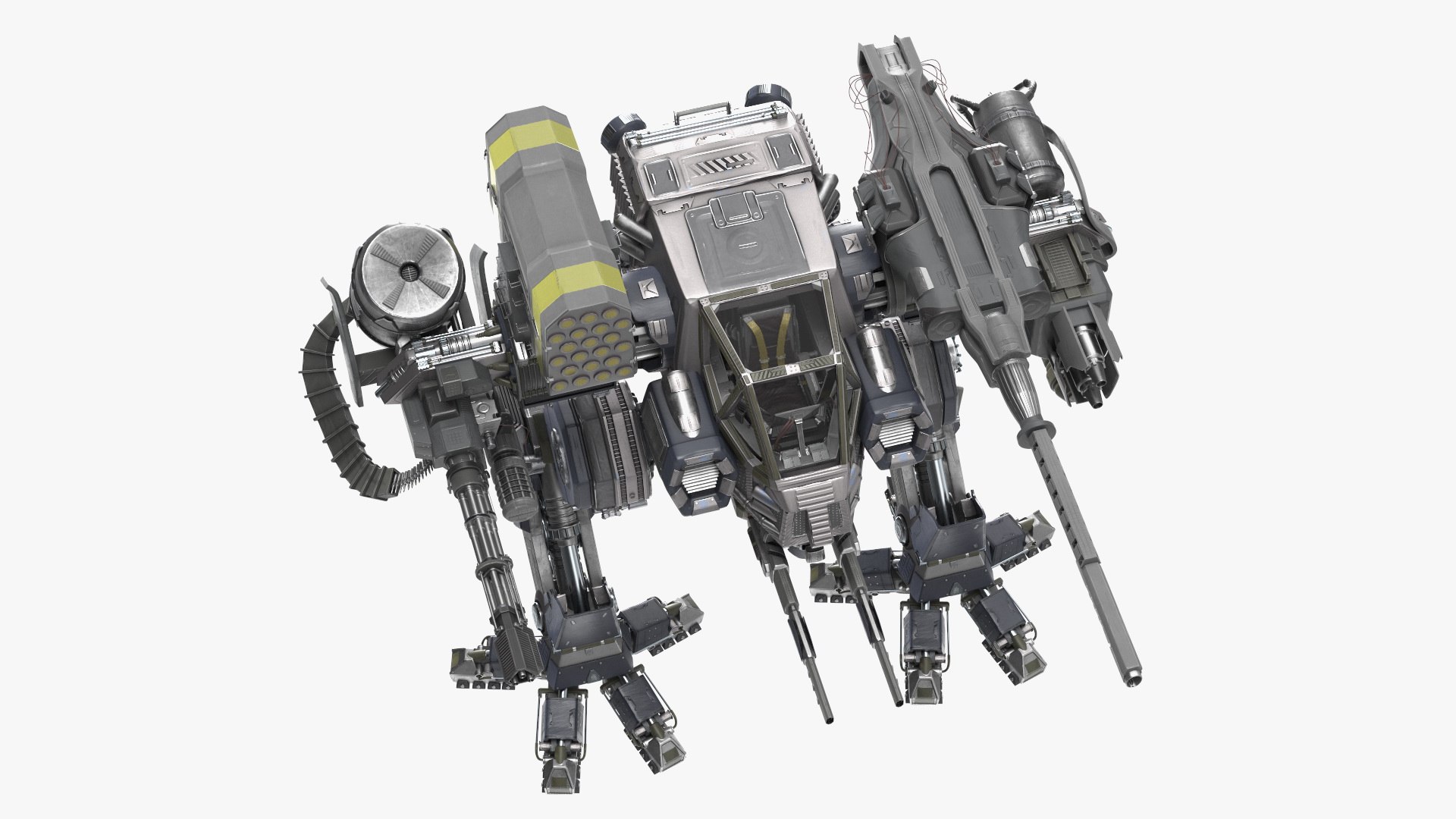 Large Walking War Robot 3D model - TurboSquid 2157006