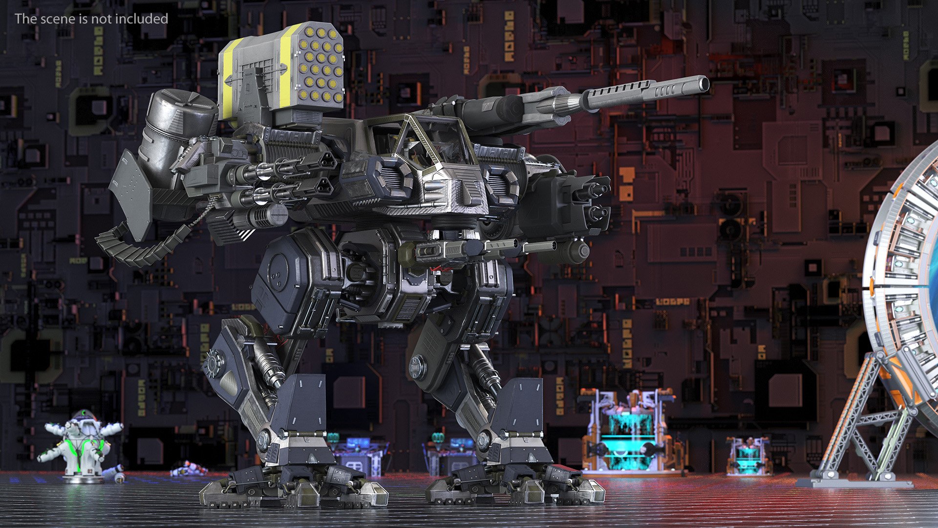 Large Walking War Robot 3D model - TurboSquid 2157006