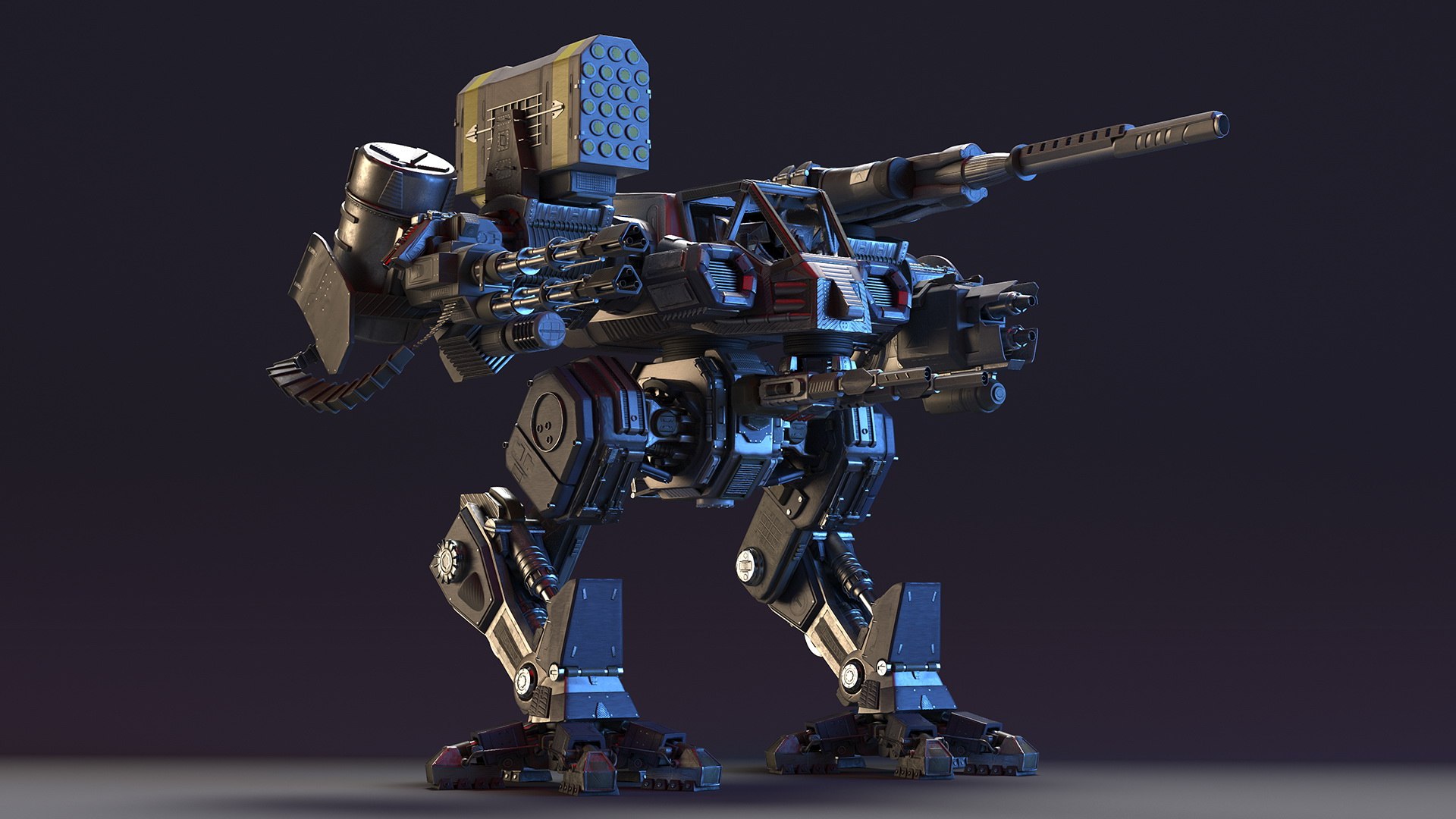 Large Walking War Robot 3D Model - TurboSquid 2157006