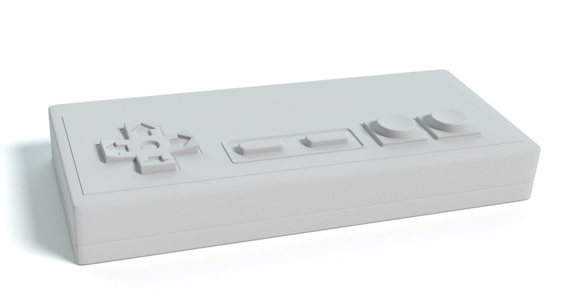 Nintendo Controller 3d Model