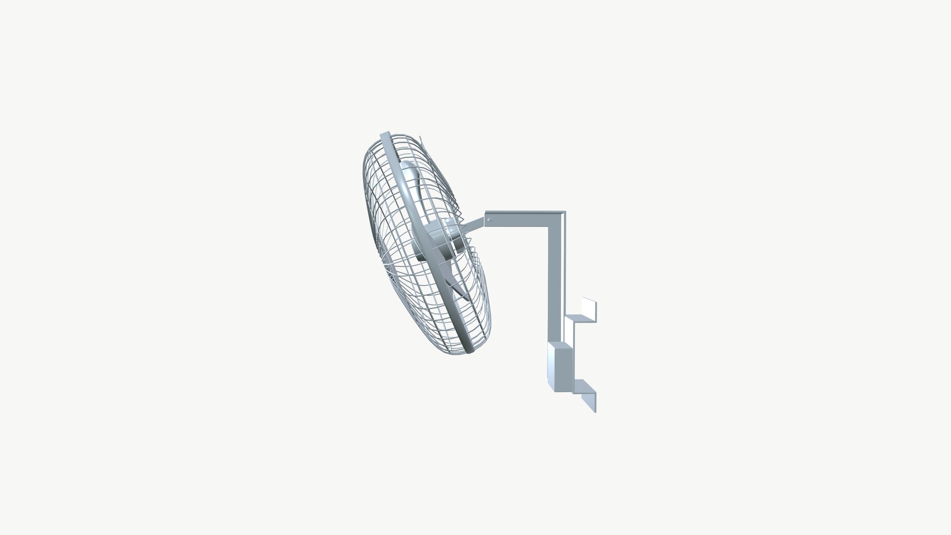 3D Wall Mount Fan Model - TurboSquid 2256978