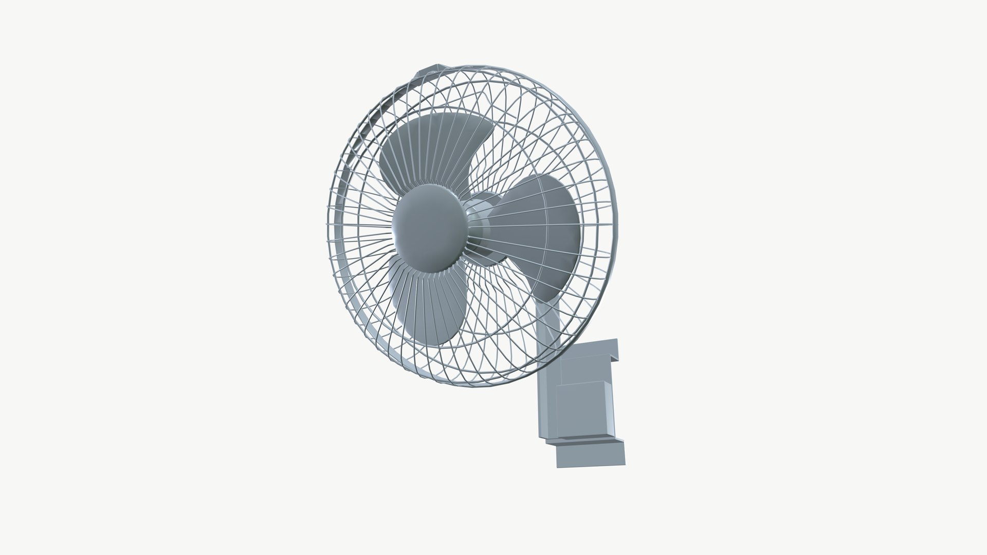 3D Wall Mount Fan Model - TurboSquid 2256978