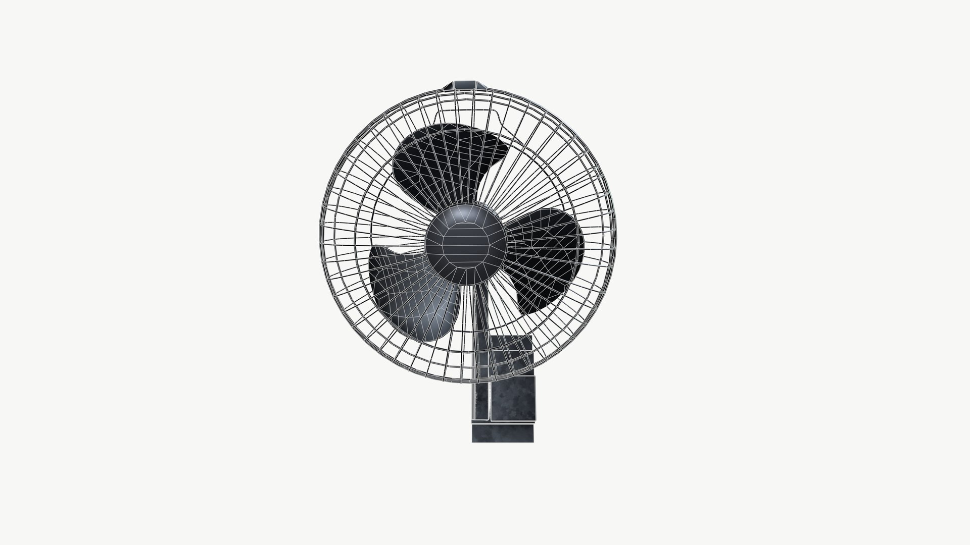 3D Wall Mount Fan Model - TurboSquid 2256978