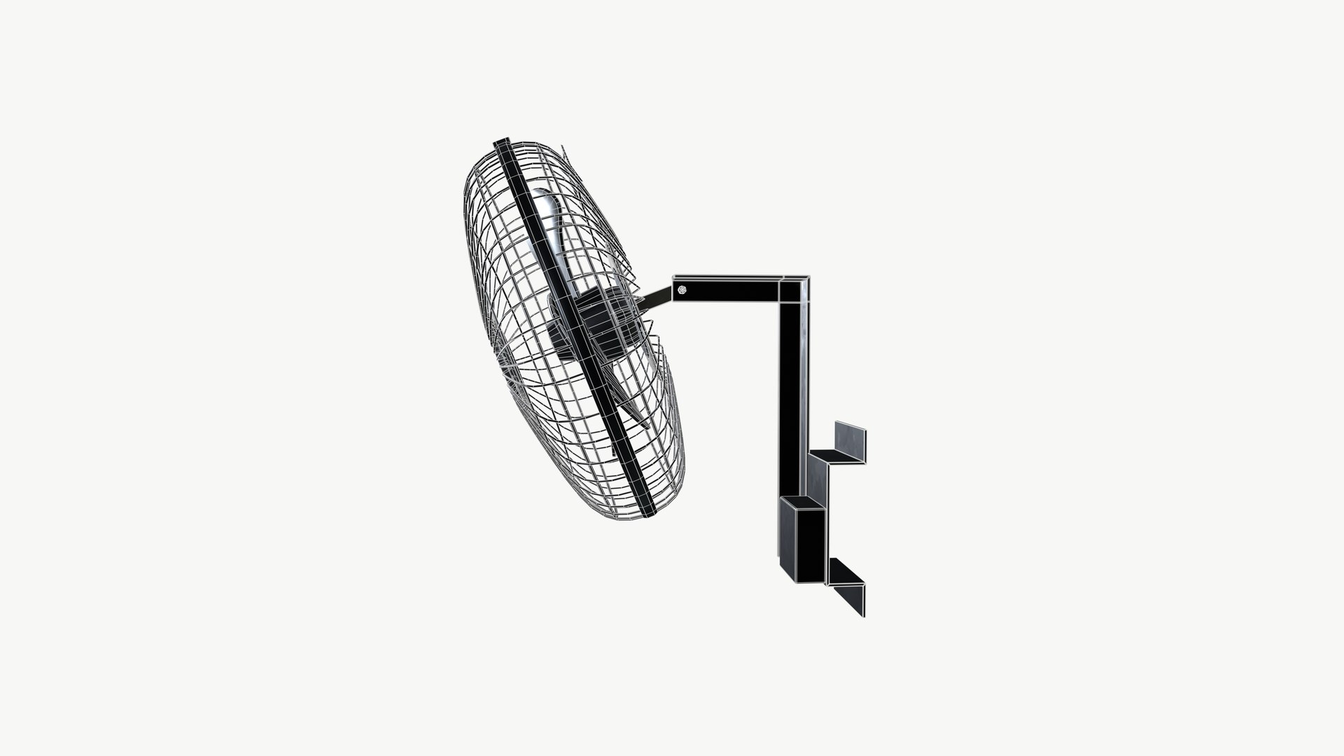 3D Wall Mount Fan Model - TurboSquid 2256978