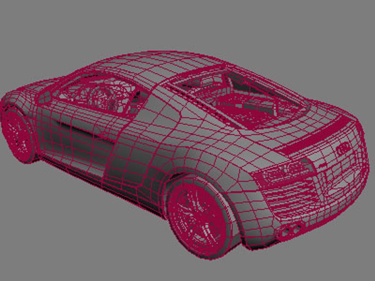 3d audi r8 2007 machine