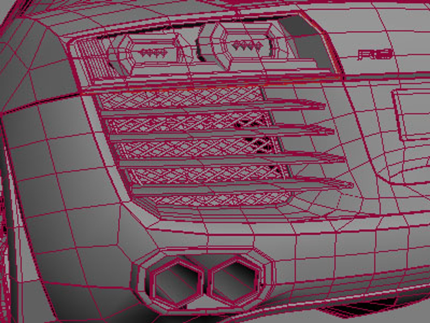 3d audi r8 2007 machine