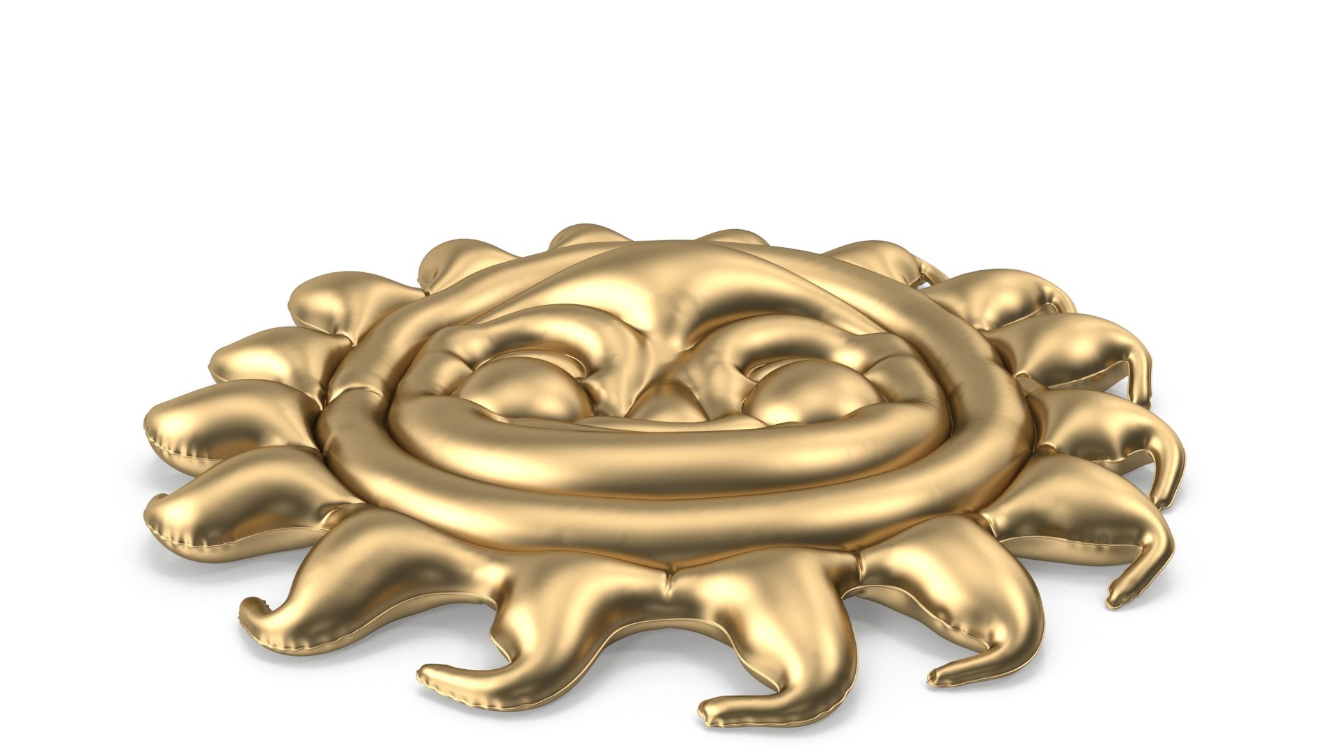 Gold Sun Pool Float 3D Model - TurboSquid 1756675