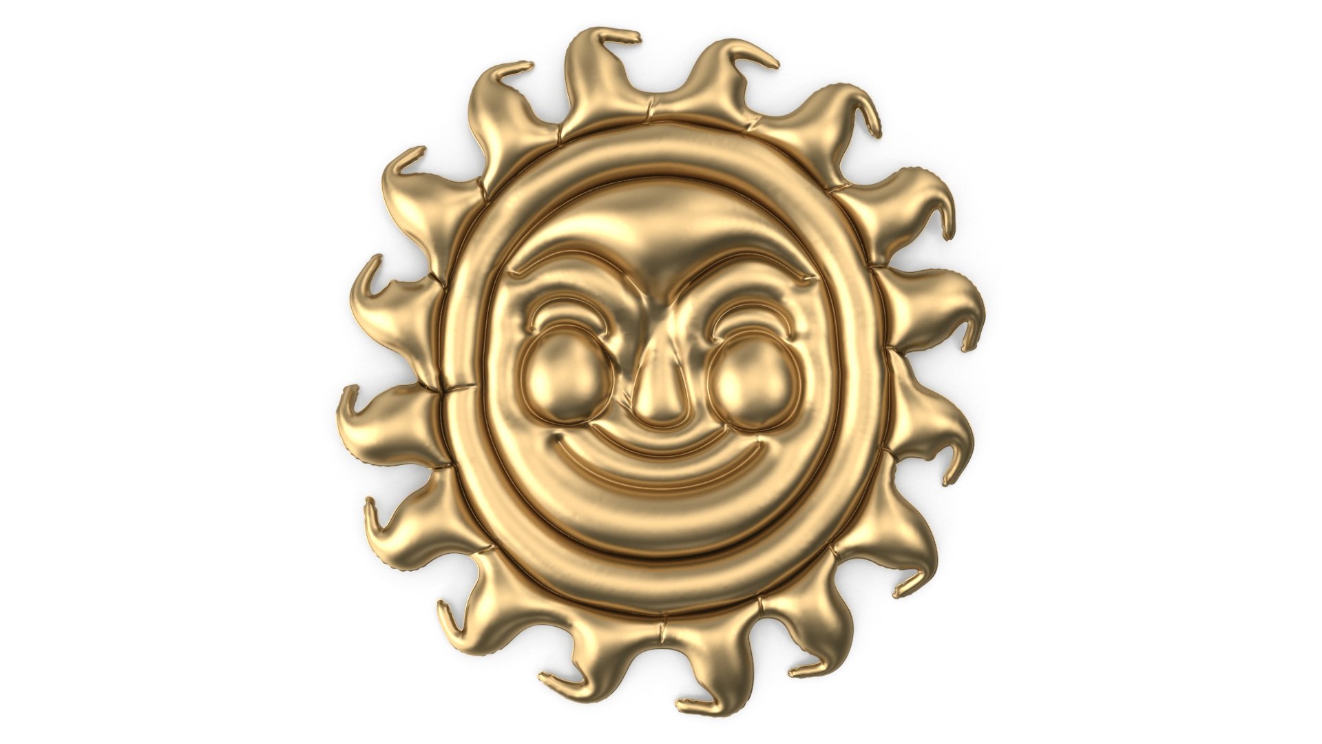Gold Sun Pool Float 3D Model - TurboSquid 1756675