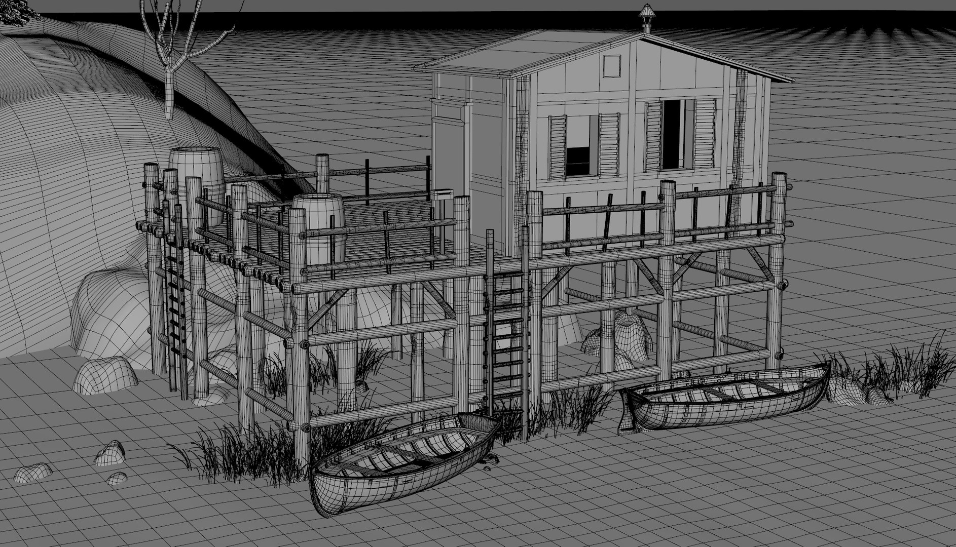 3D Landscape Environment Lake Model - TurboSquid 1259177